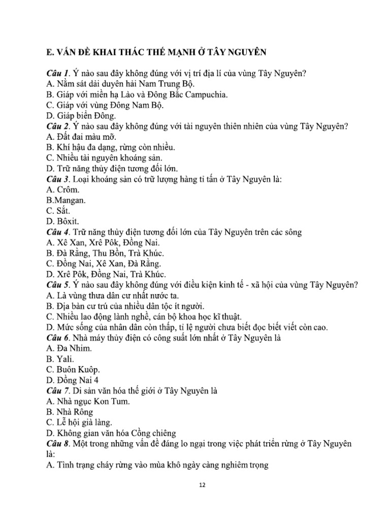 Dia Li Cac Vung Kinh Te Phan 2 - Dia Li - Lop 9 | PDF