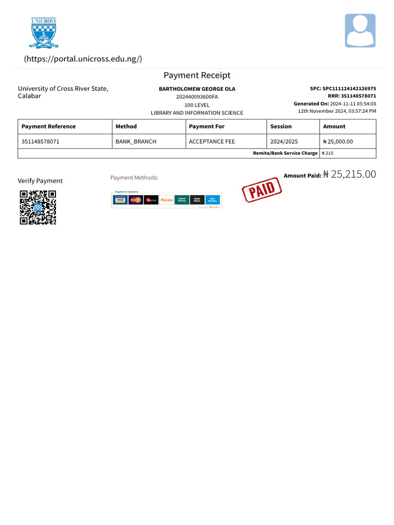 Bath Acceptance Reciept | PDF