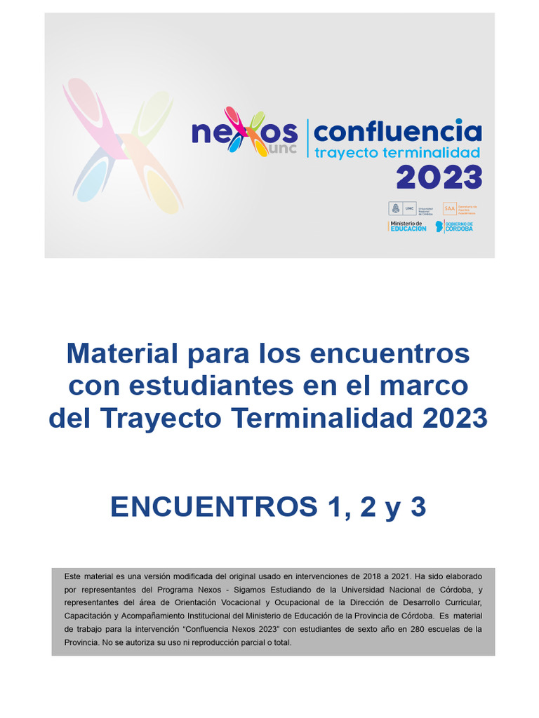 Encuentros 1, 2 y 3 | PDF | Toma de decisiones | Escuelas