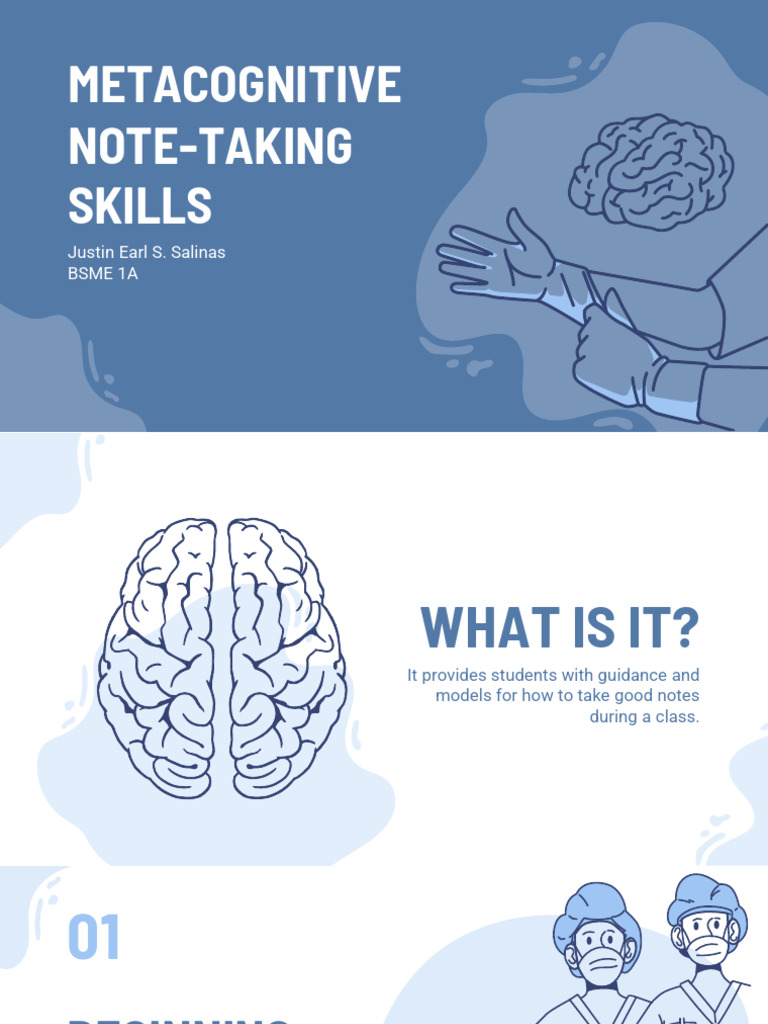 Metacognitive Note-Taking Skills | PDF