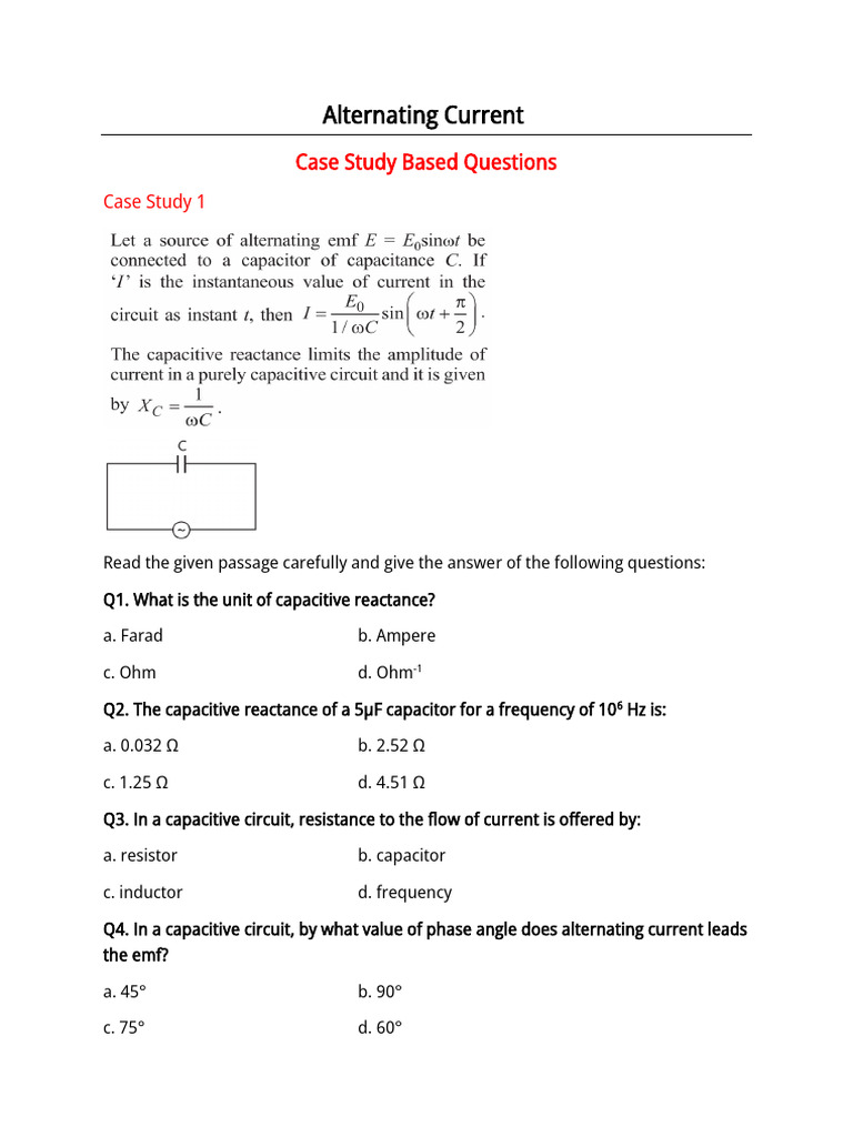 Self Study | PDF | Capacitor | Transformer
