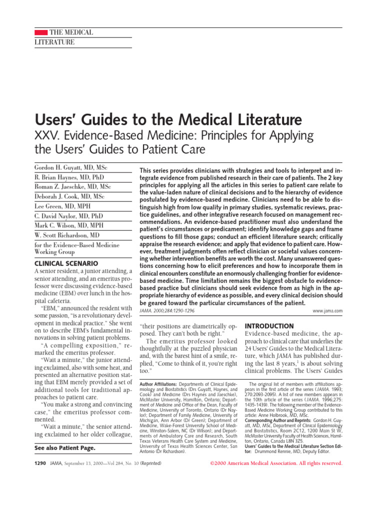 B-Aplicación de La Mbe | PDF | Evidence Based Medicine | Randomized Controlled Trial