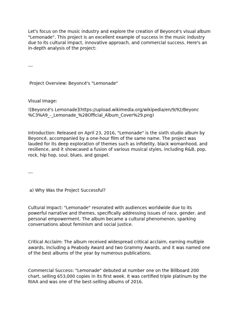 School Research Paper On Music | PDF | Beyoncé | Albums