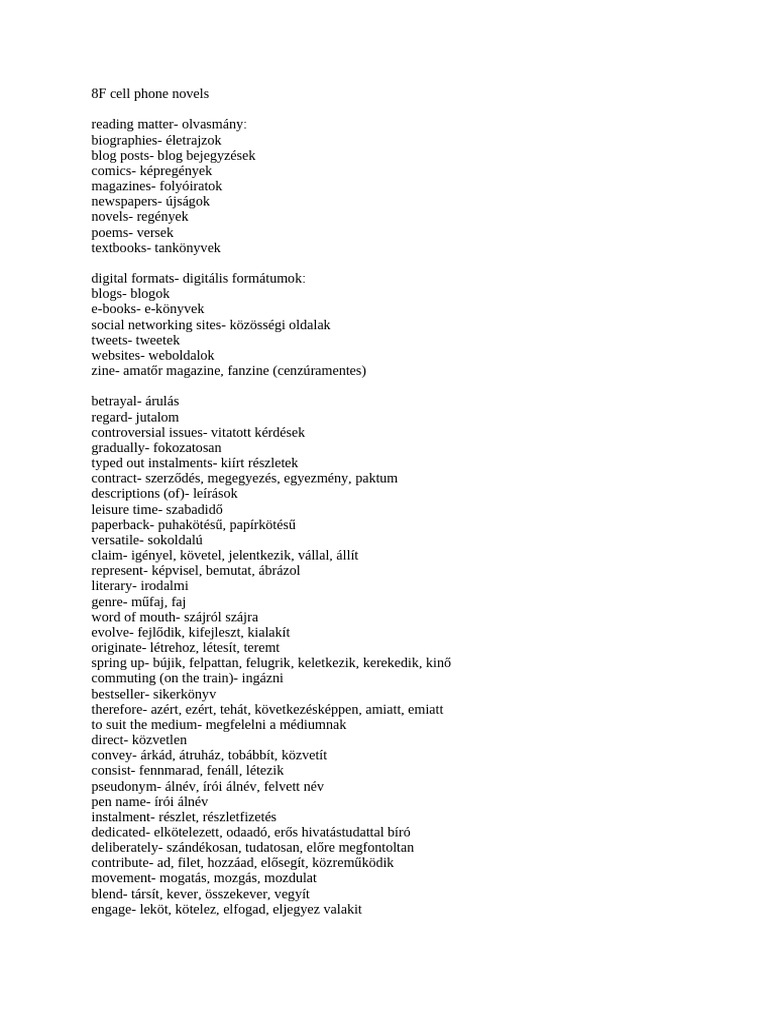 Cell Phone Novels P. 92-93 | PDF | Books