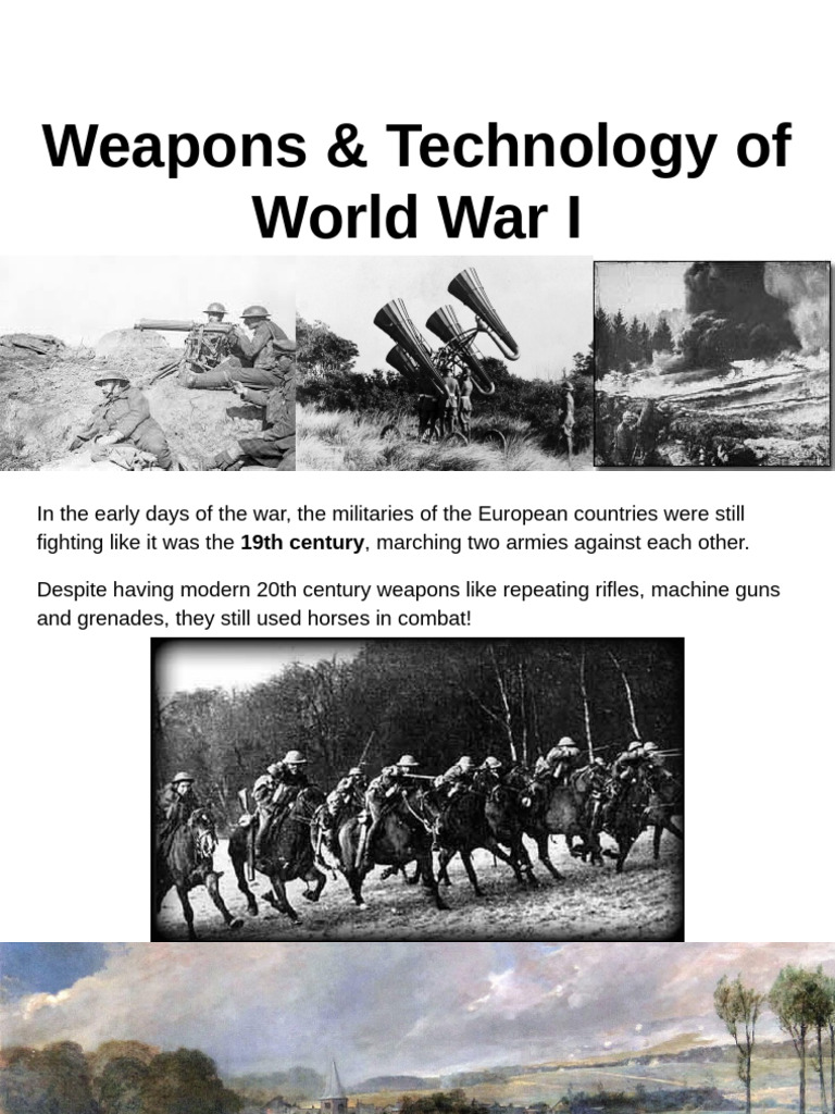 Weapons Technology of World War I | PDF | Trench Warfare | U Boats