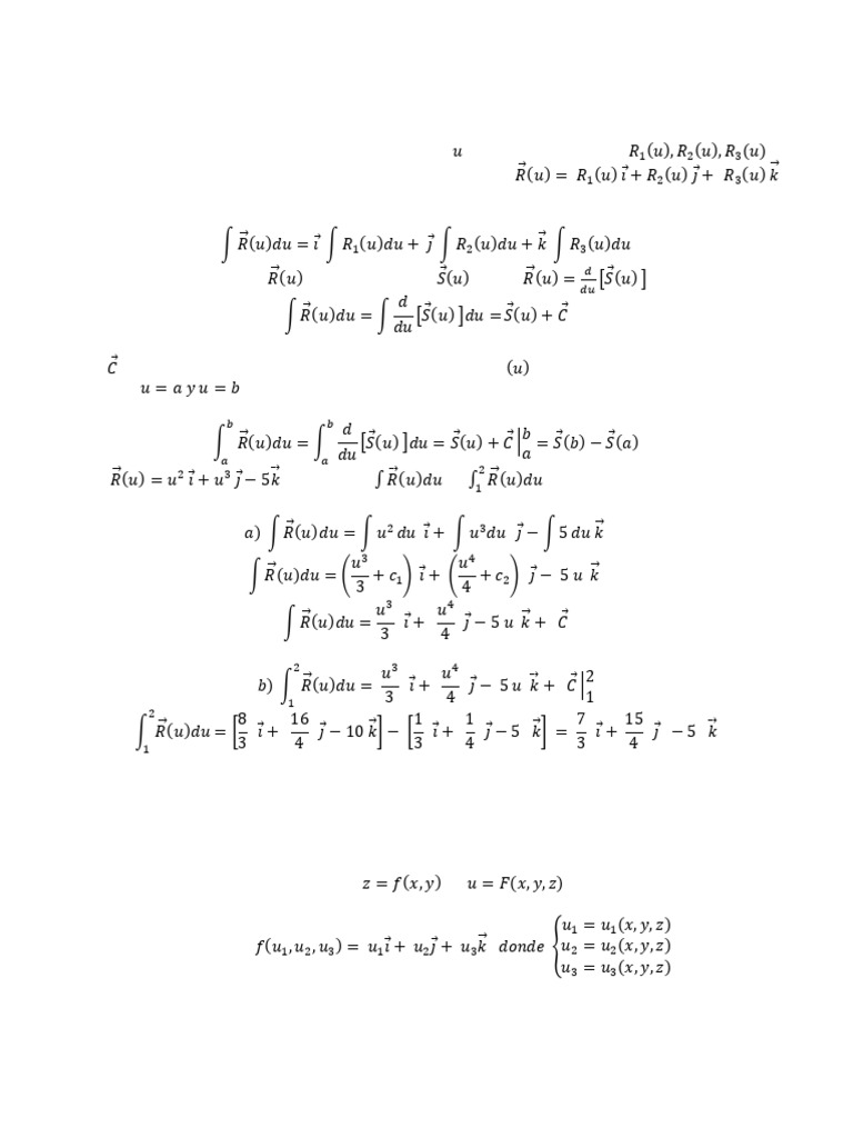 Integral Vectorial | PDF | Integral | Vector Euclidiano