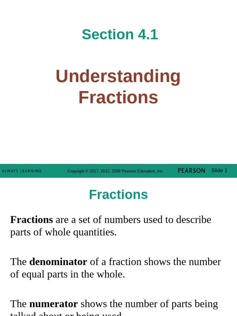 4 1+Understanding+Fractions | PDF | Mathematics | Arithmetic