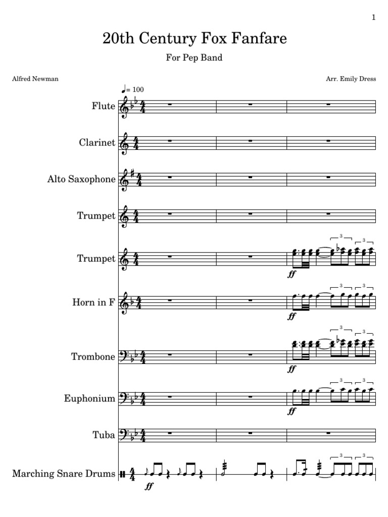 20th Century Fox Fanfare | PDF