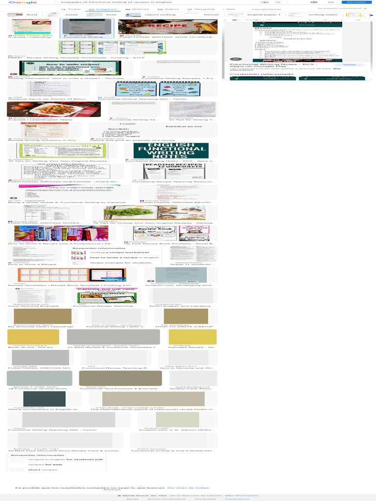 Recipe Writing Guide for Students | PDF | Cooking | Websites