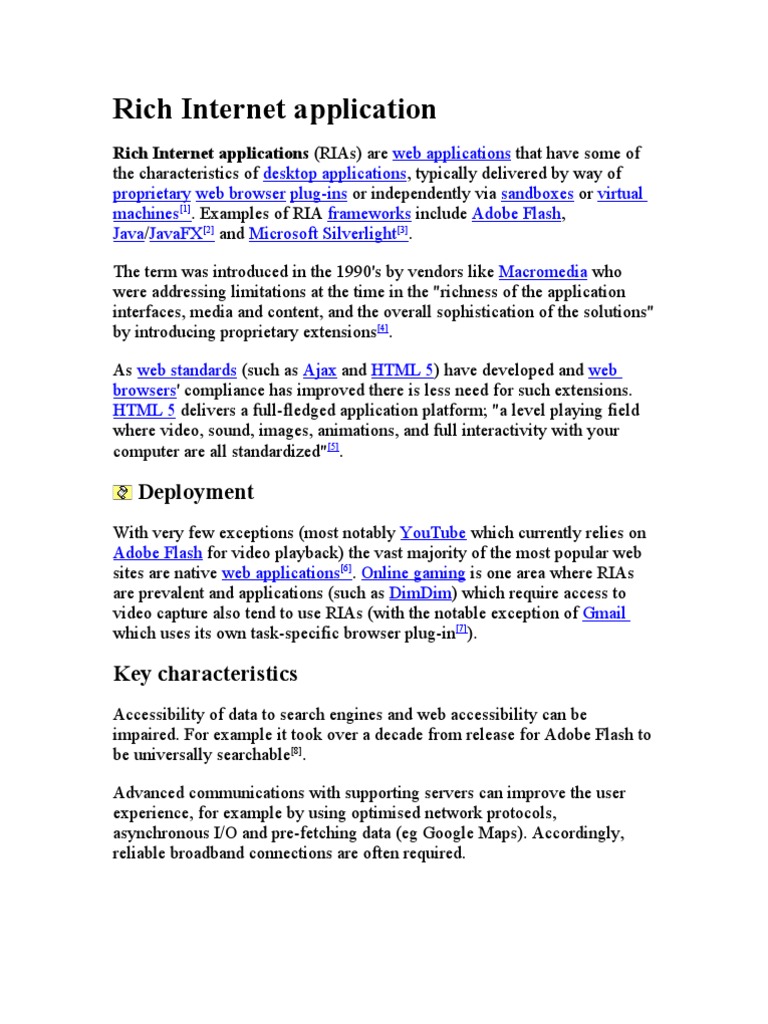 RIA | PDF | Rich Internet Application | Web Design