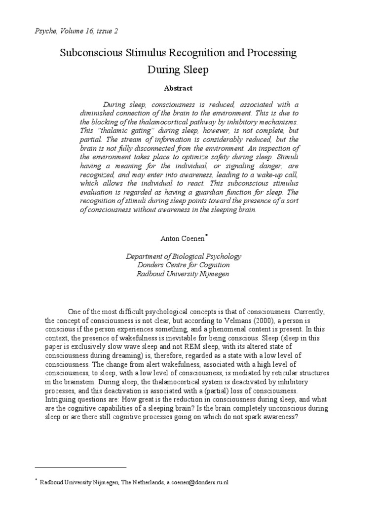 Sleep Signal Processing@ | PDF | Self-Improvement | Science & Mathematics