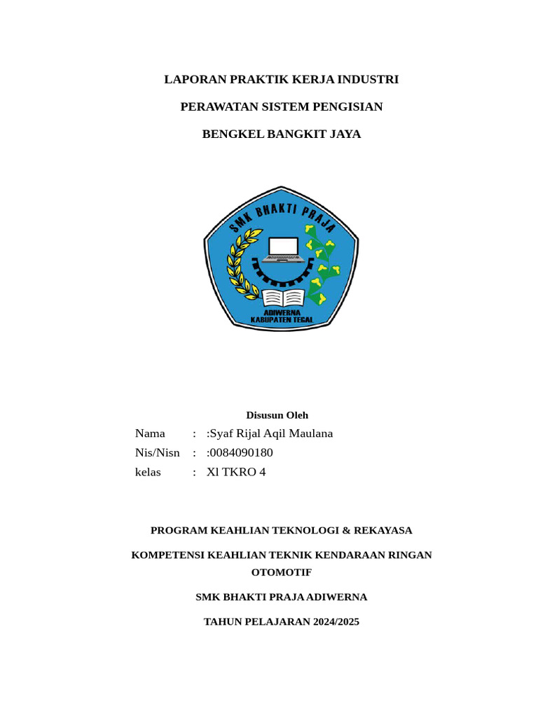 Perawatan Sistem Pengisian - Syaf Rijal Aqil Maulana-1 | PDF