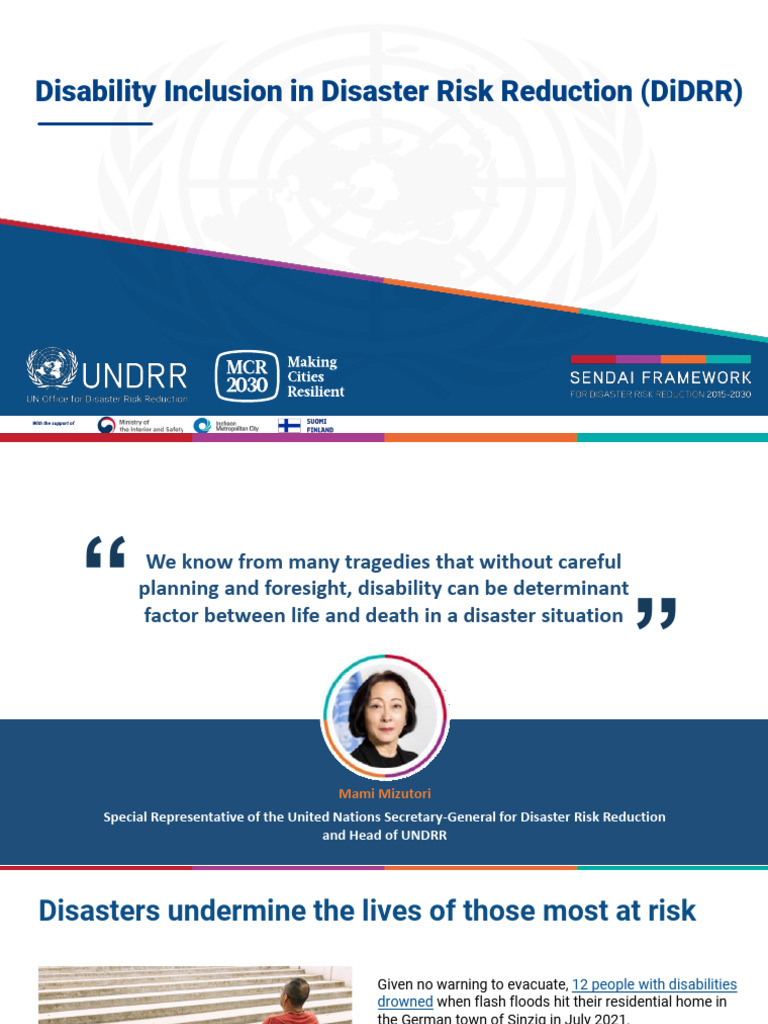 Intro To Disability Inclusion in DRR Additional Reference Material To Carlos Presentation | PDF ...