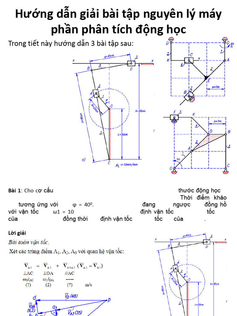 Bai Tap Phan Tich Dong Hoc | PDF