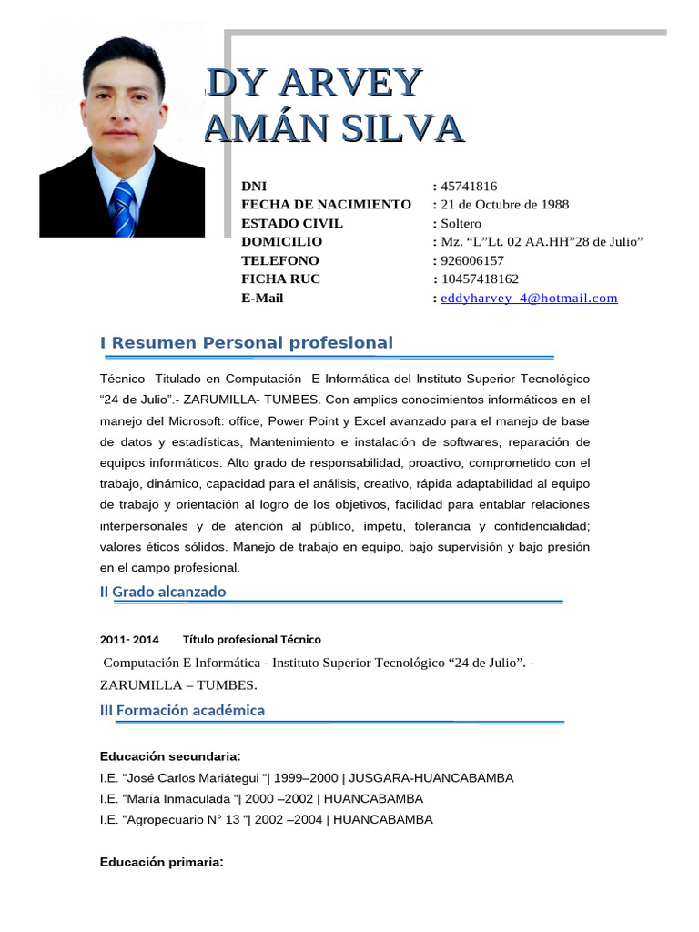 Cv. Edy 2023 | PDF | Microsoft | Microsoft Office