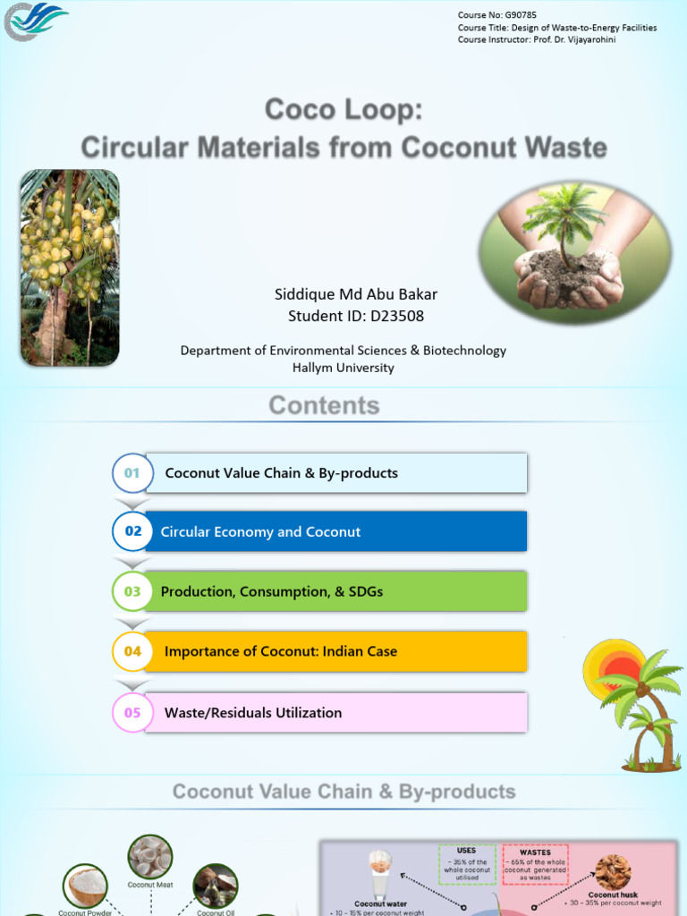 Coco Loop - Circular Materials From Coconut Waste | PDF | Coconut