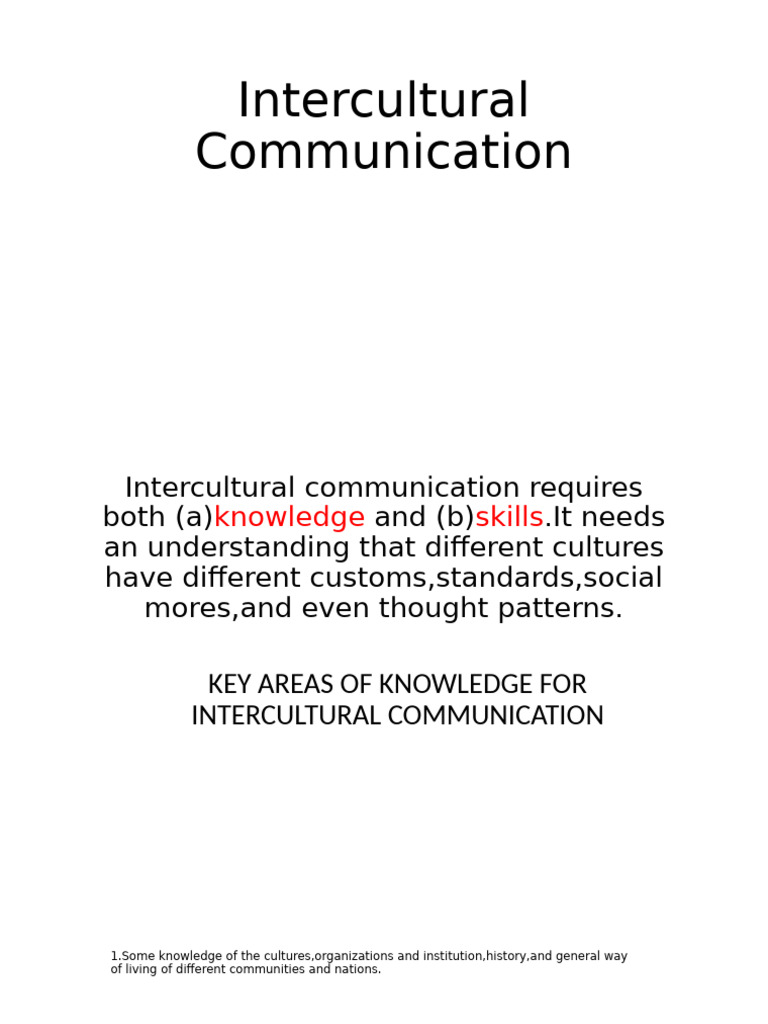 Group 1 Intercultural Communication | PDF