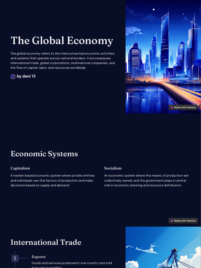 The-Global-Economy | PDF | Globalization | Economic Globalization