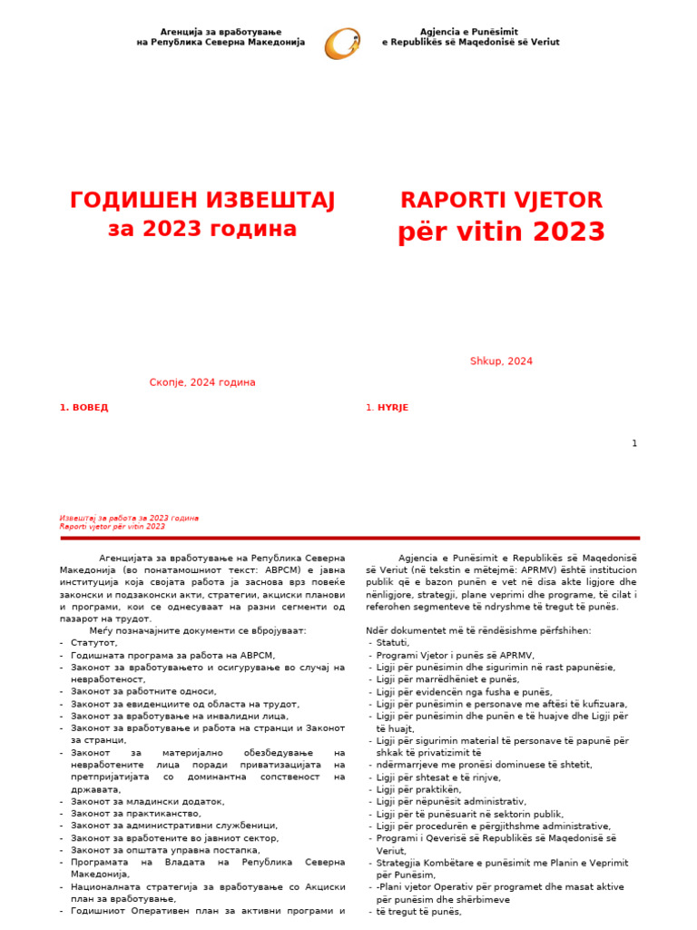 Izvestaj 2023 So Prevod | PDF