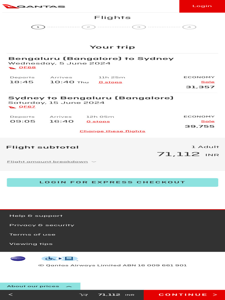 Flight Bookings - Select Flights | PDF