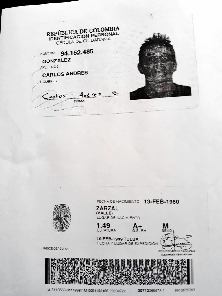 Cédula Carlosag021325@ | PDF