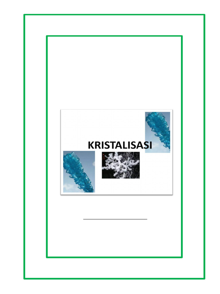Modul Ajar OTK Kristalisasi | PDF