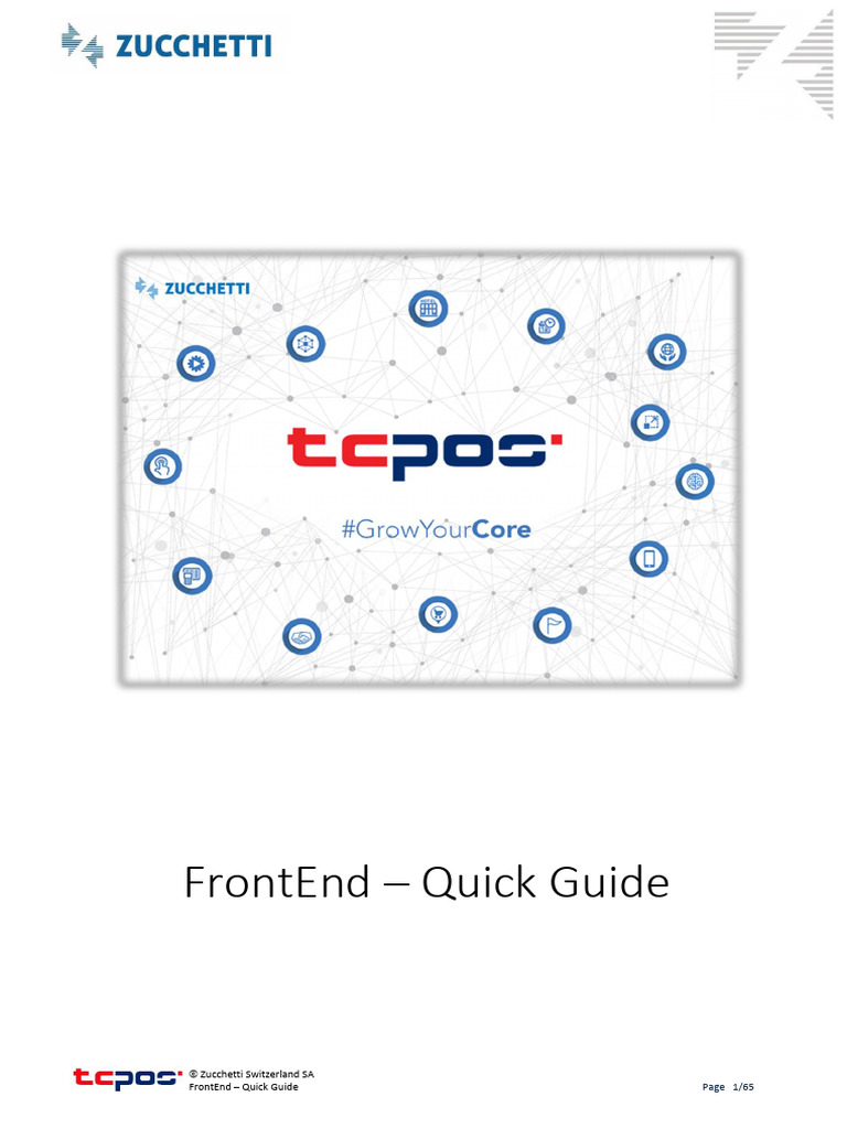 FrontEnd Quick Guide EN 2016 | PDF | Receipt | Credit Card