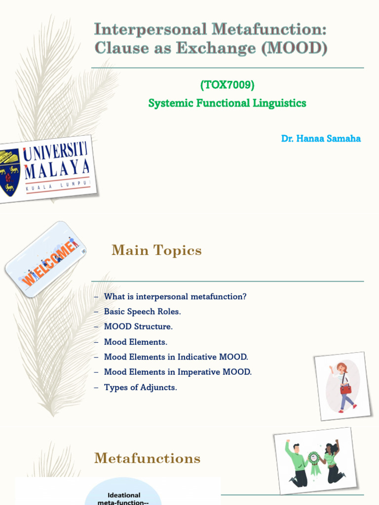 Clause As Exchange 1-The Interpersonal Metafunction (Mood) | PDF ...