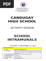 Activity Design For Intramurals | PDF | Sports | Learning