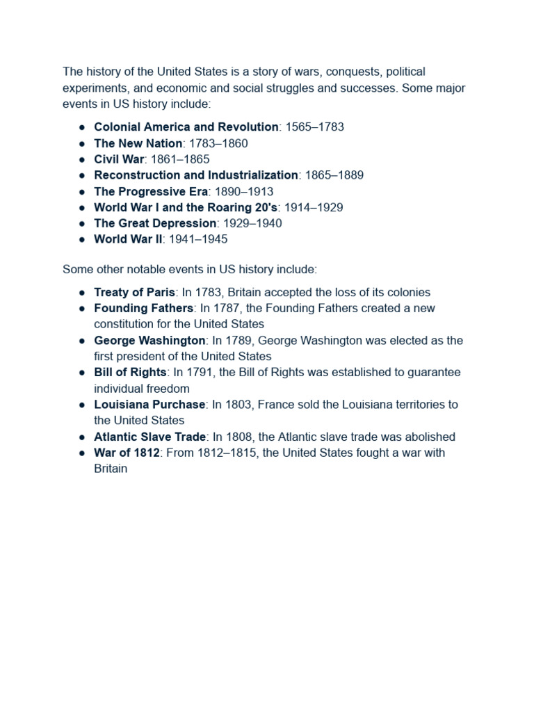 Texas History Timeline for 7th Grade | PDF