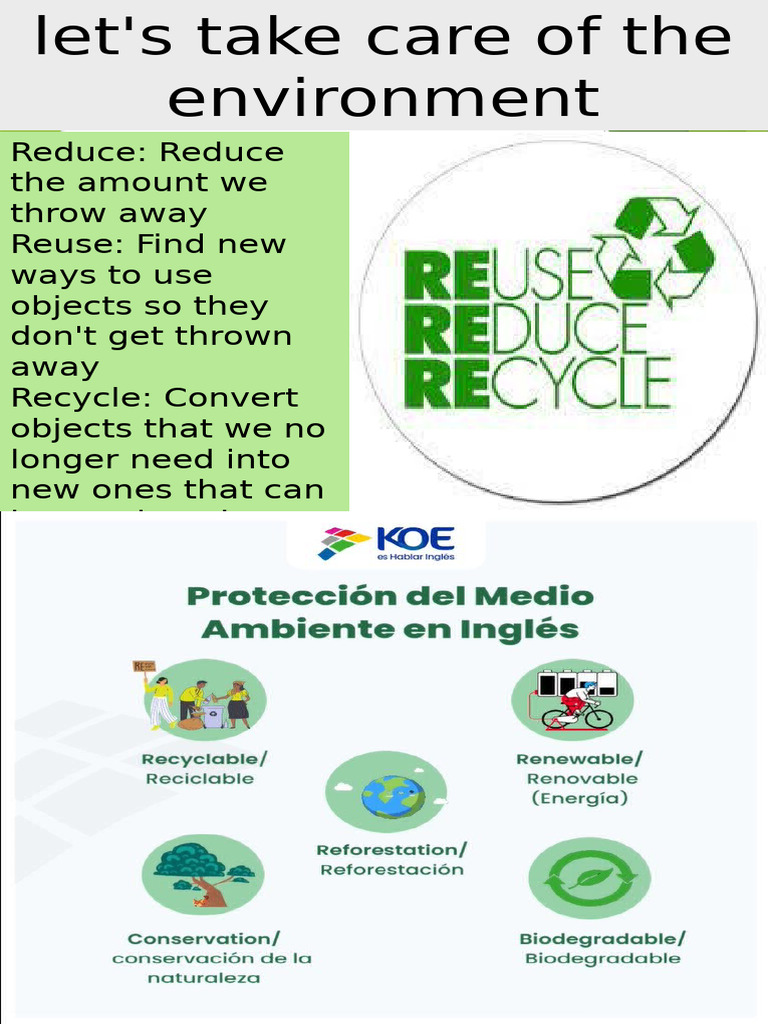 Eco-Friendly Practices: Reduce, Reuse, Recycle | PDF