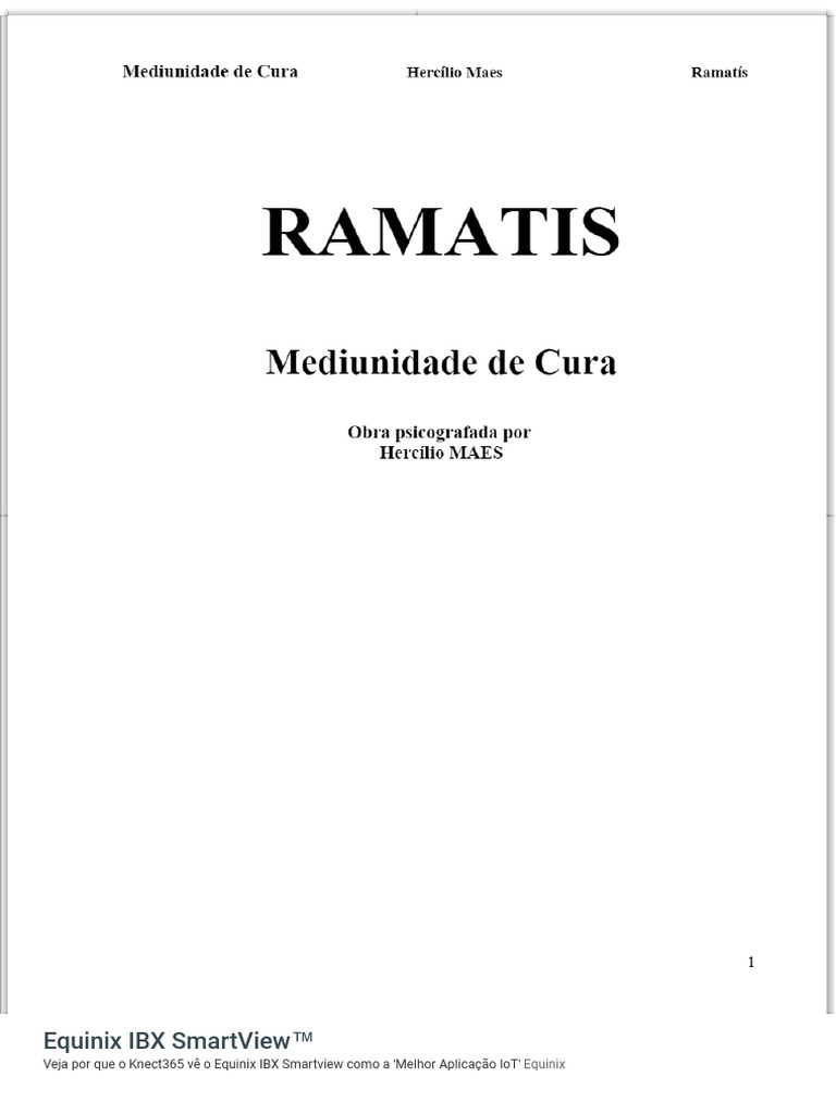Ramatis - Mediunidade de Cura | PDF