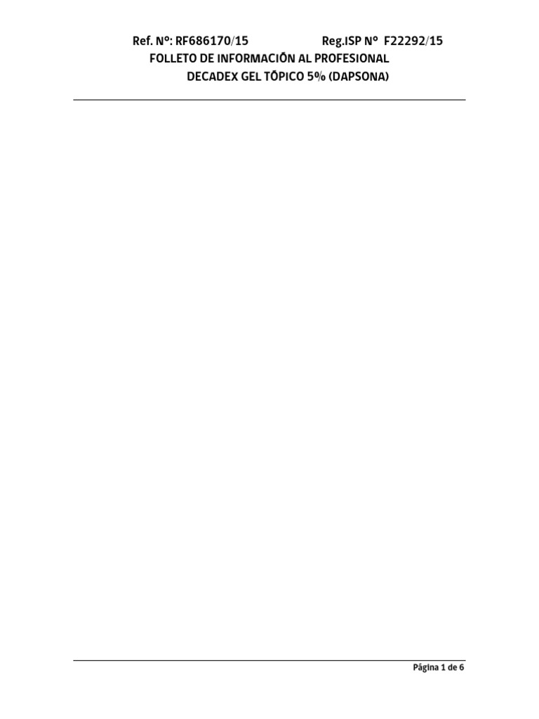 Decadex Gel | PDF | Medicamentos con receta | Medicina CLINICA