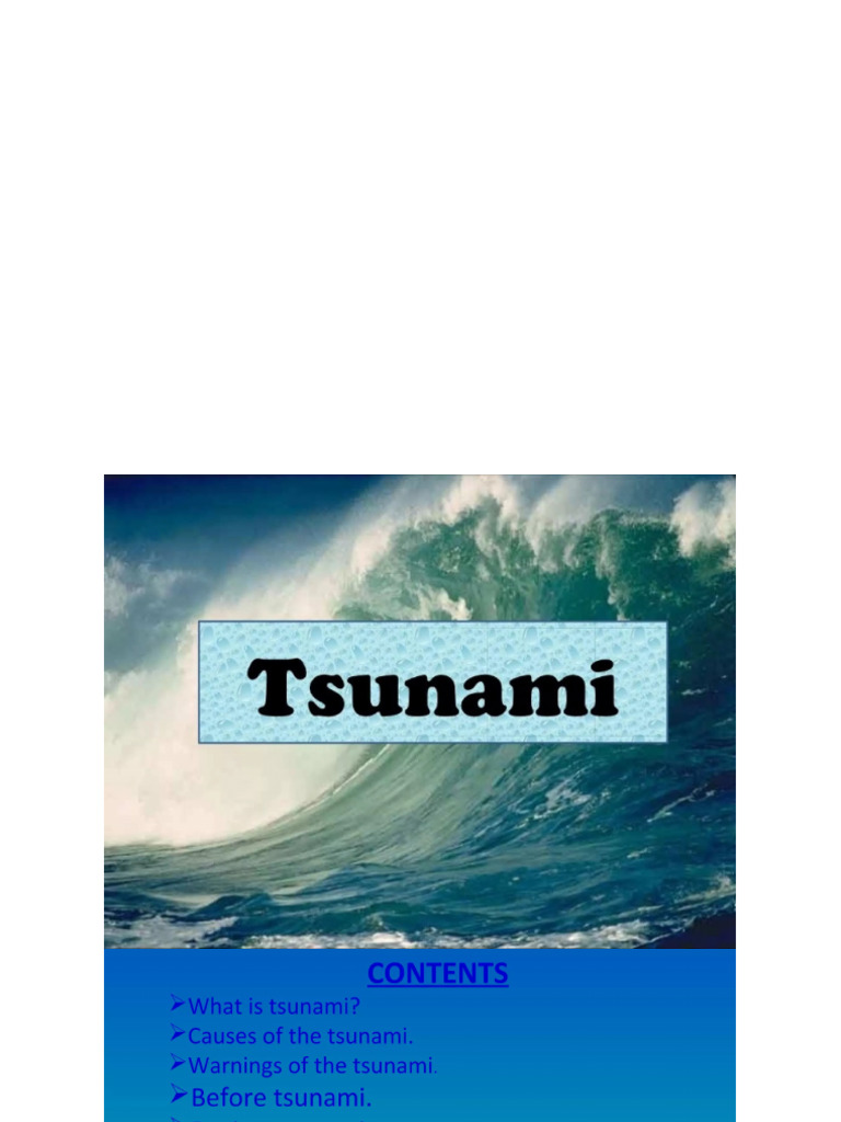 Tsunami | PDF