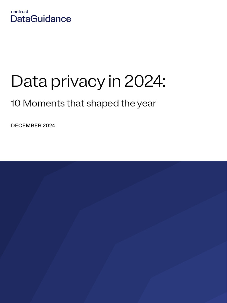 DG Top 10 Privacy Report 2024 White Paper | PDF | Artificial ...