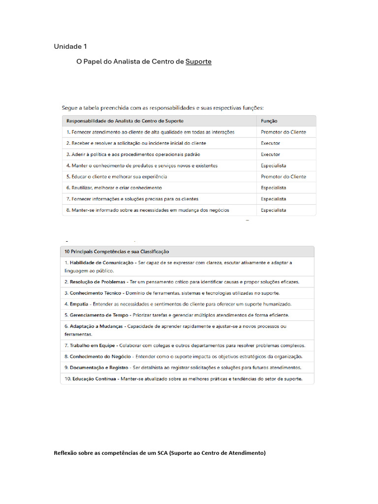 Competências Essenciais para SCA | PDF | Itil | Competência (Recursos ...
