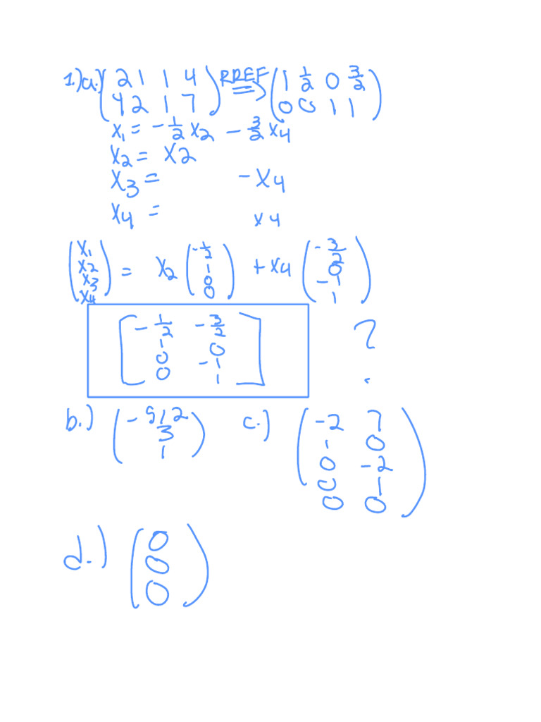 Hw5 | PDF | Linear Subspace | Basis (Linear Algebra)