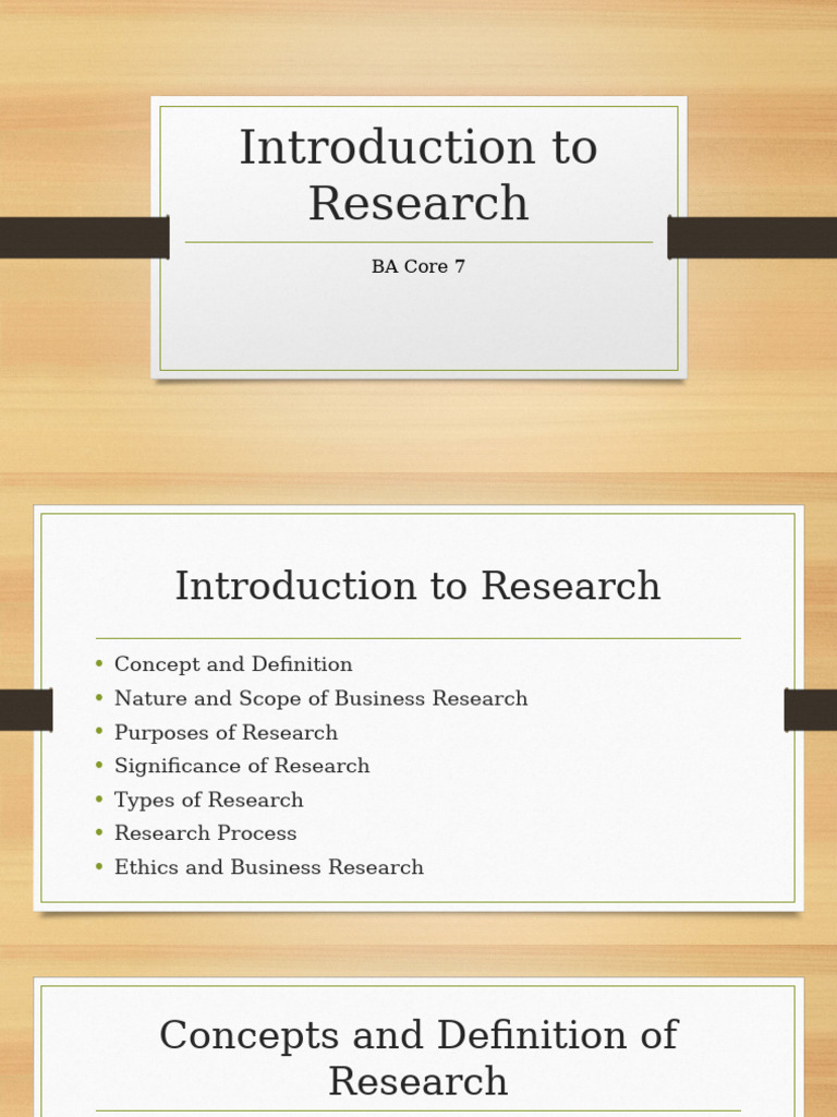 Introduction To Research | PDF