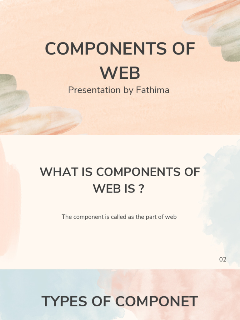 COMPONENTS OF WEB | PDF