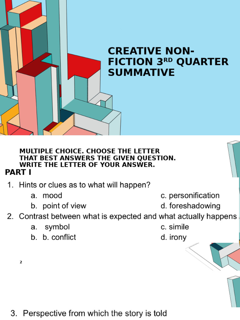 Creative Non-Fiction Test | PDF