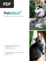 Pet Insurance Claim Submission Form | PDF | Medicine | Health Care