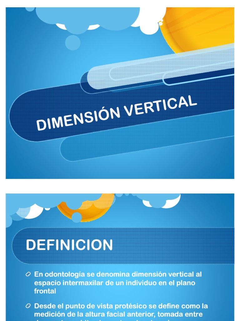 Dimensión vertical: definición, clasificación y factores | PDF