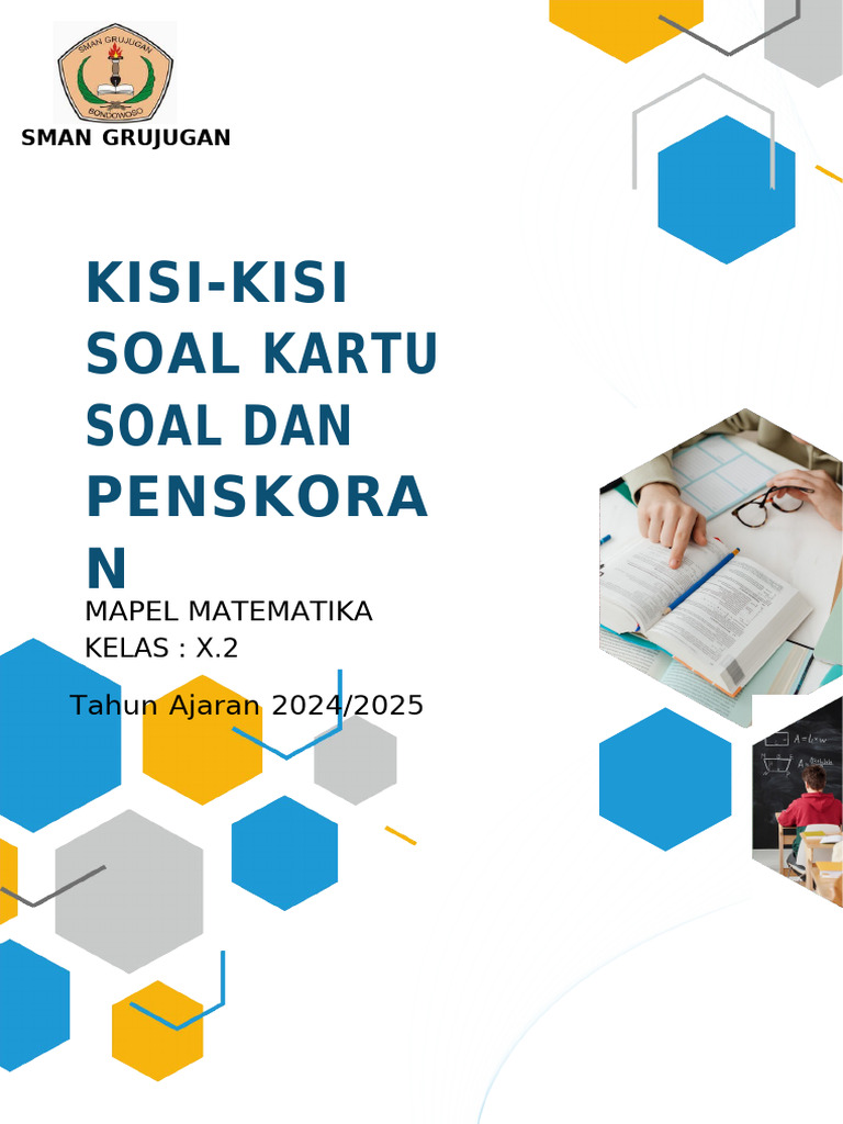 Biru Kuning Abu-Abu Modern Geometri Sampul Modul Ajar Bahasa Indonesia ...