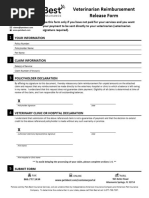 Horse Vet Fee Claim Form Guide | PDF | Insurance | Veterinary Medicine