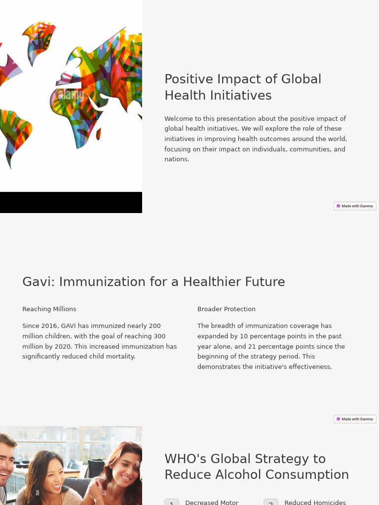 Global Health Initiatives Impact Overview | PDF | Global Health ...