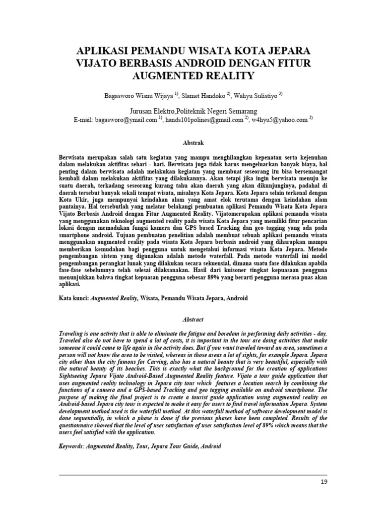 Aplikasi Pemandu Wisata Kota Jepara Vijato Berbasis Android Dengan ...