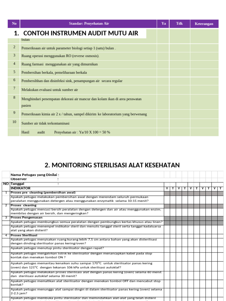 CONTOH MONITORING PPI I | PDF
