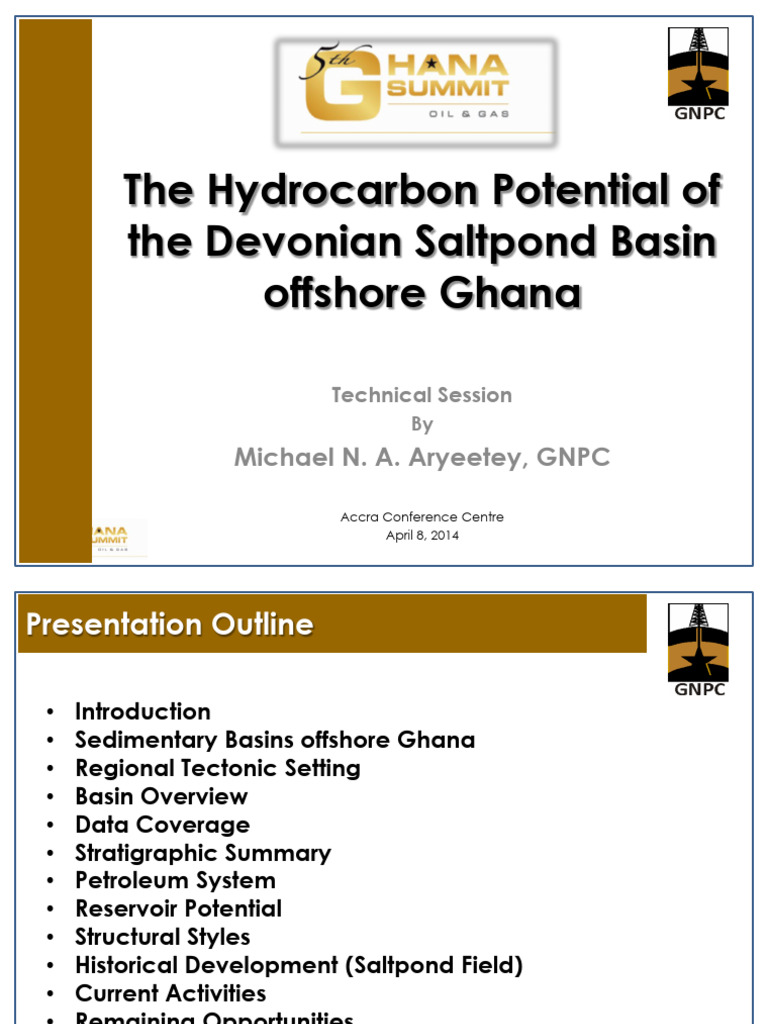 Hydrocarbon Potential of Saltpond Basin | PDF | Sedimentary Basin ...