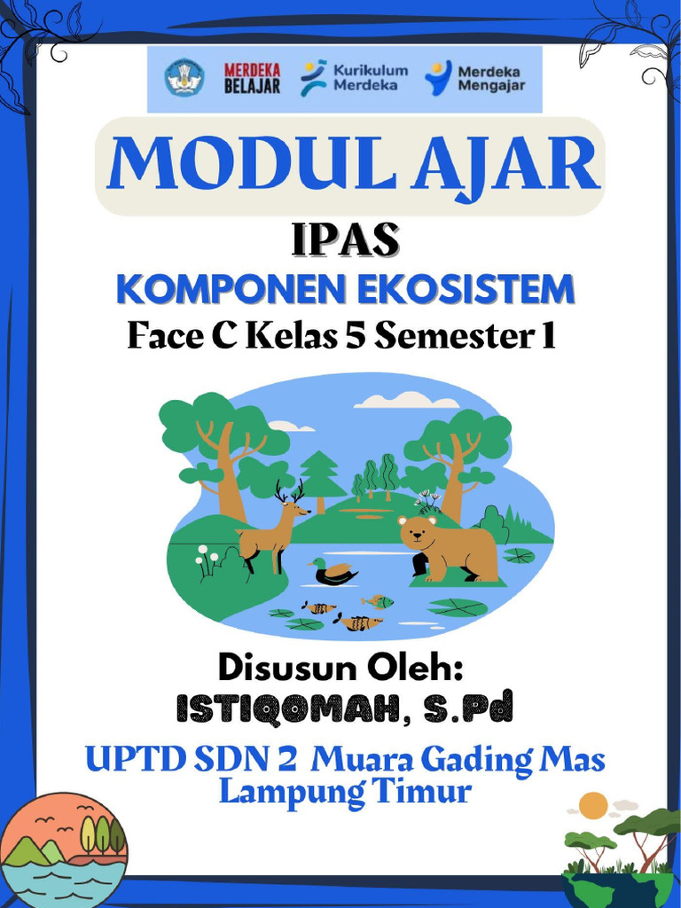 Modul Ajar Komponen Ekosistem | PDF