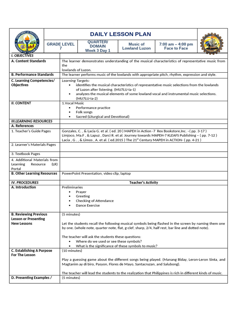DLP Week 3 | PDF | Learning | Teachers
